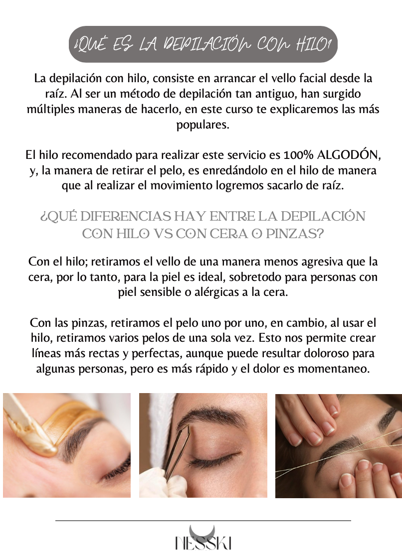 threading eyebrows course